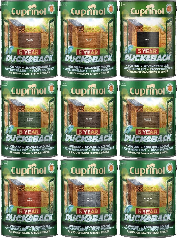 Cuprinol 5 Year Ducksback - All Colours - 5 Litres | eBay UK