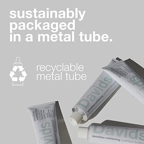 Davids Nano Hydroxyapatite Natural Toothpaste, Sensitive, Whitening ...