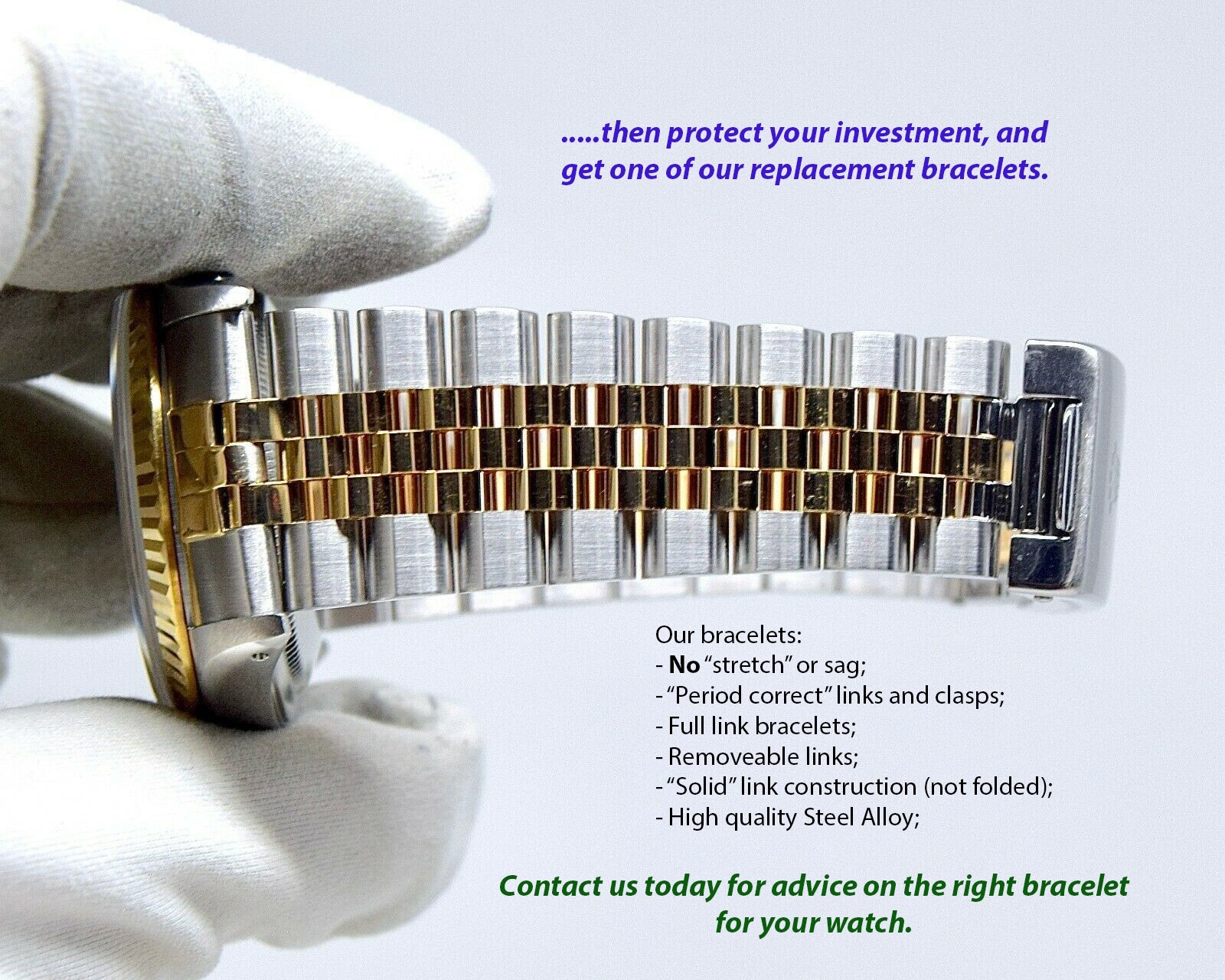 Rolex style SS 