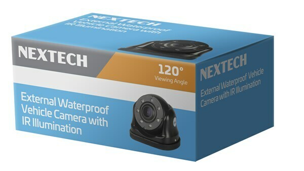 Nextech 1080p External Waterproof IP69 Vehicle Camera and 120deg ...