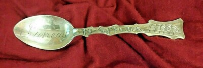 beauty Gold Miners Dog Sled Alaska Souvenir Spoon Mayer Sterling Silver ...