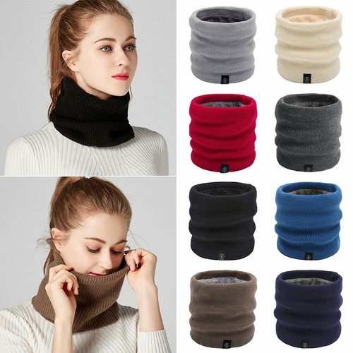 Collar Scarf Knitted Scarf Circle Loop Scarves Neck Warmer Winter Neck ...