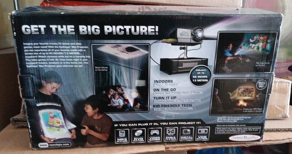 NEW! Jakks Pacific Eyeclops Mini Projector - Brand New Sealed in Box | eBay