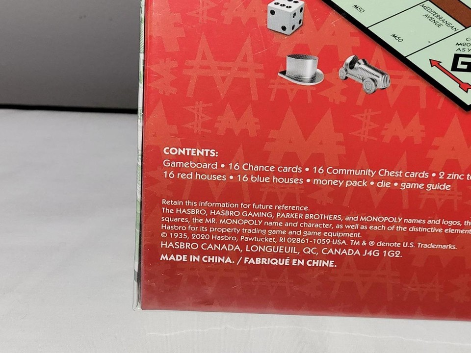 2020 HASBRO ~ MONOPOLY Rivals Edition ~ SEALED NRFB ~ Ages 8+ ~ TWO ...