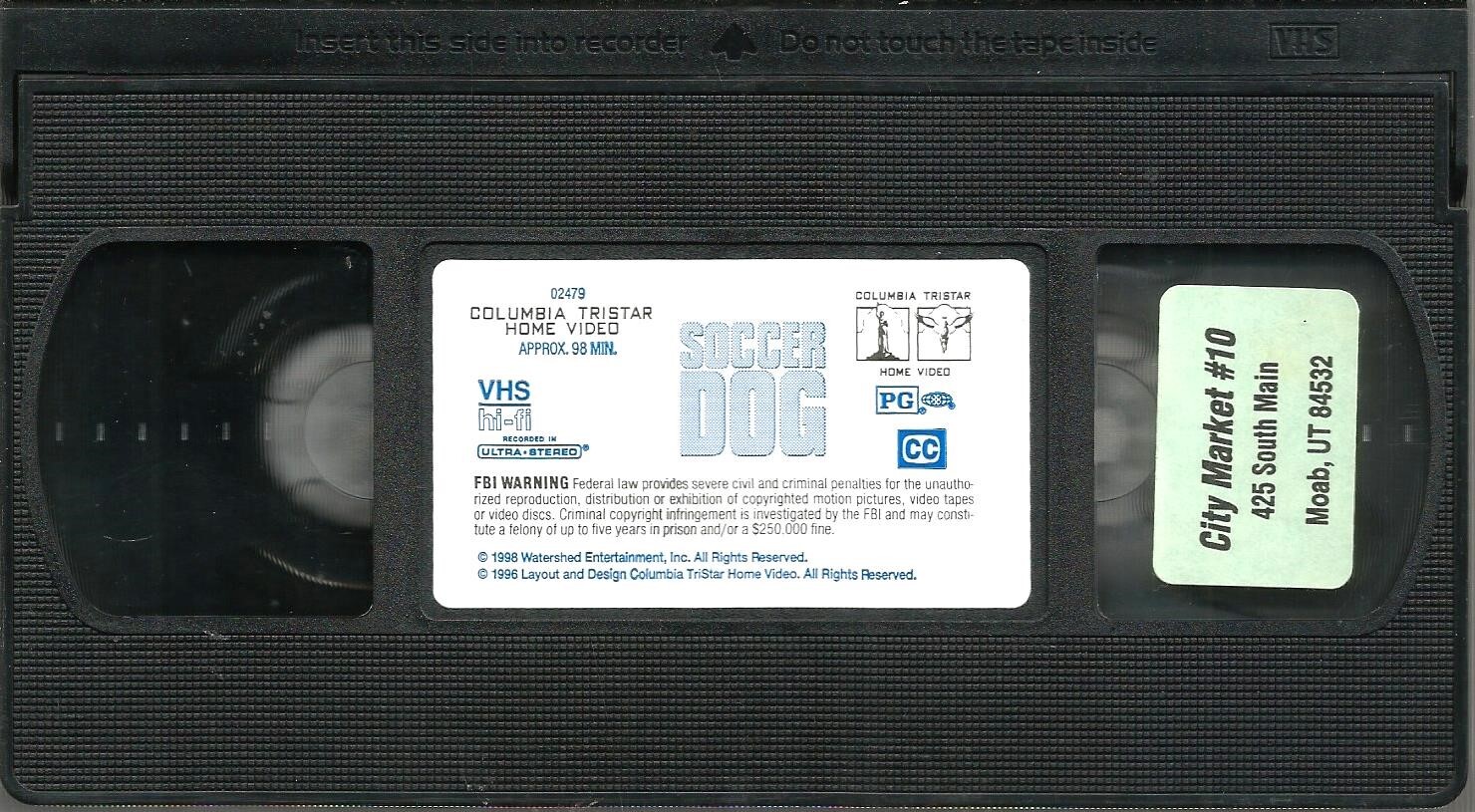 Soccer Dog: The Movie VHS 1999 James Marshall Olivia d'Abo Billy Drago ...