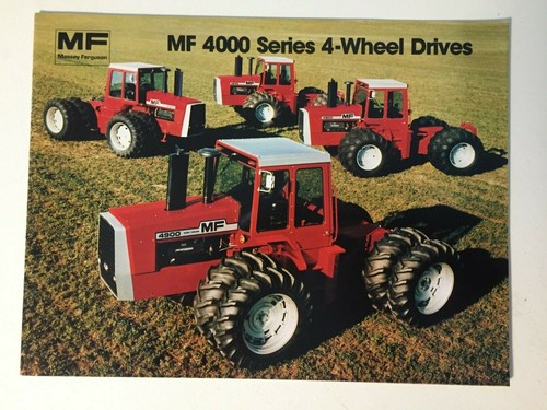 Massey-Ferguson MF 4000 4800 4840 4880 4900 4WD Tractor Brochure '85 16 ...