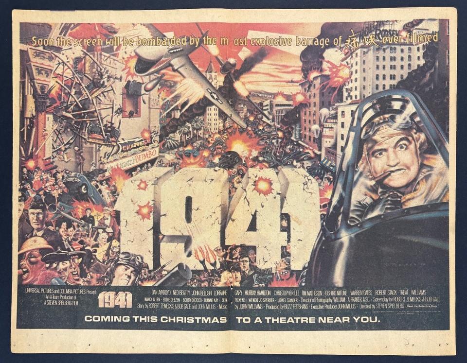 Vintage 1941 Movie ad spread Dan Aykroyd Belushi Ned Beatty Steven ...