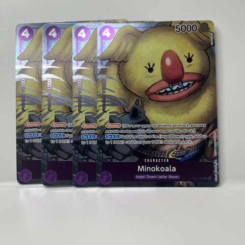 4x Minokoala OP02-086 UC Alt Art One Piece Paramout War - LP - English ...