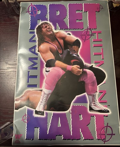 WWF 1993 Bret Hitman Hart Poster | eBay