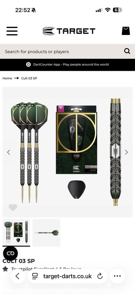 Target Cult Envy 03 SP 24g 90% Tungsten Darts Swiss Point | eBay UK