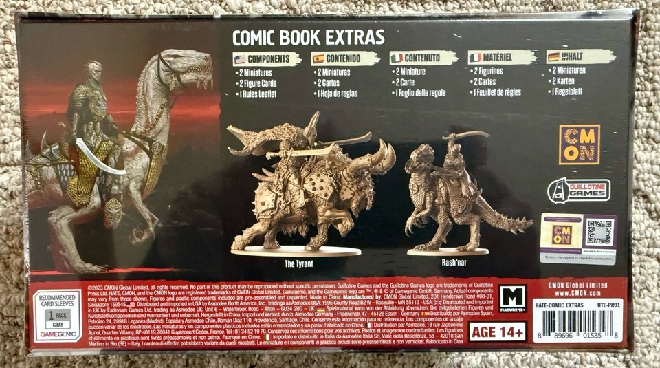 HATE Comic Book extras - CMON - NEW IN SHRINK | eBay