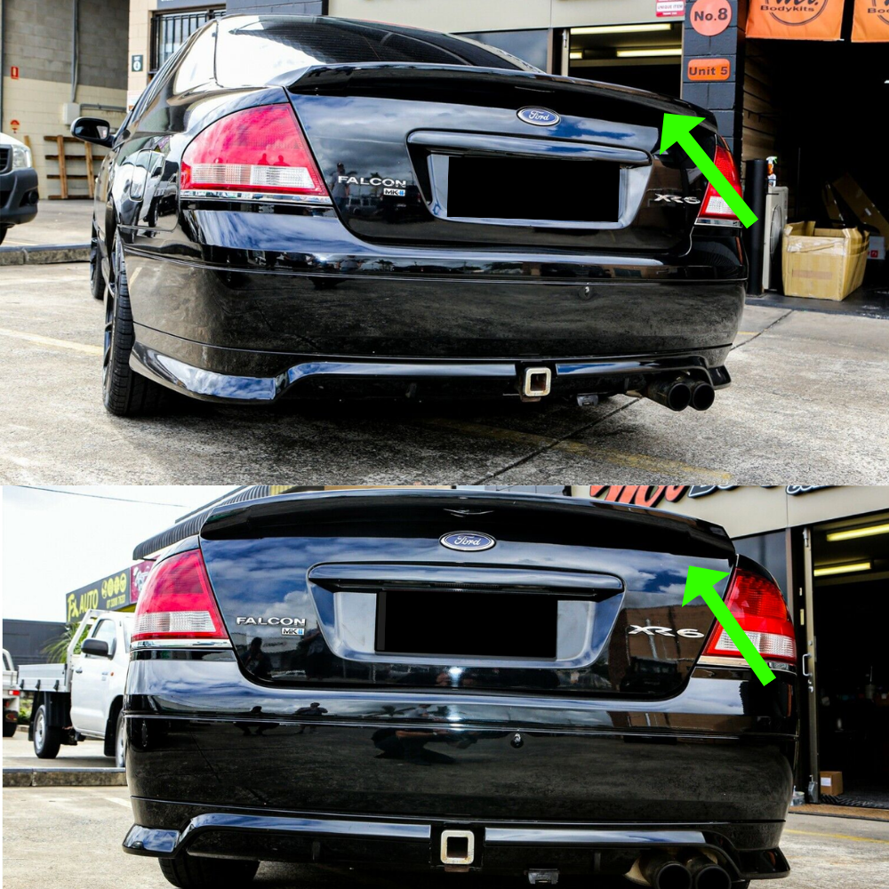 FOR FALCON BA BF REAR BOBTAIL SPOILER TRUNK BOOT WING XR6 XR8 FPV F6 GT ...