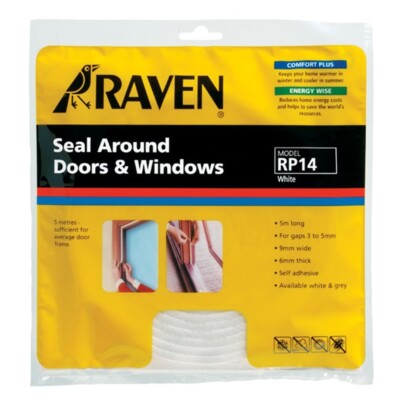 Raven 5m Door And Window Seal - RP14 White | eBay Australia