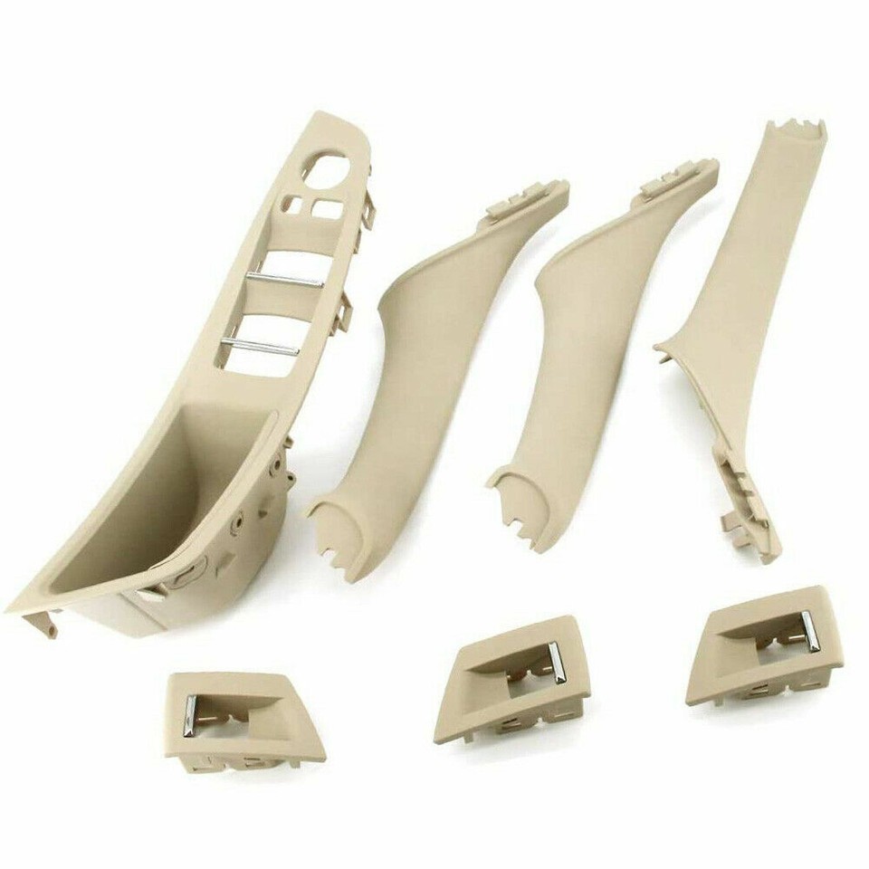 7x Cream Inner Door Panel Handle For 10-16 BMW 5-Series F10 F11 F18 ...
