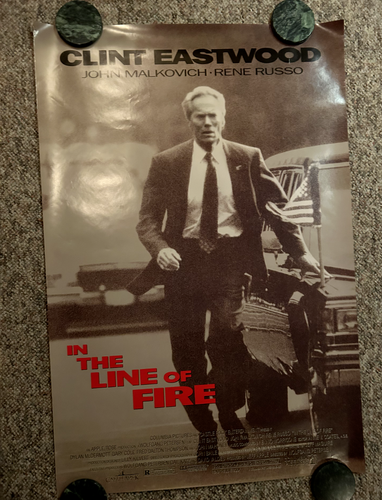 IN THE LINE OF FIRE 1993 Original D/S 2 Sided 27X40" US Movie Poster C ...