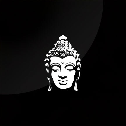 Buddha Face Head Boho Yoga Die Cut Vinyl Car Decal Sticker Bumper ...