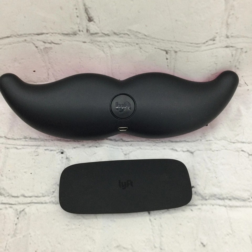 Lyft Pink Glow Mustache - Rare Highly Collectible Original Lyft Brand ...