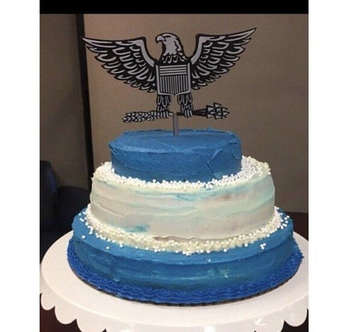 Custom Colonel Eagle Insignia Cake Topper Personalized Military Cake ...