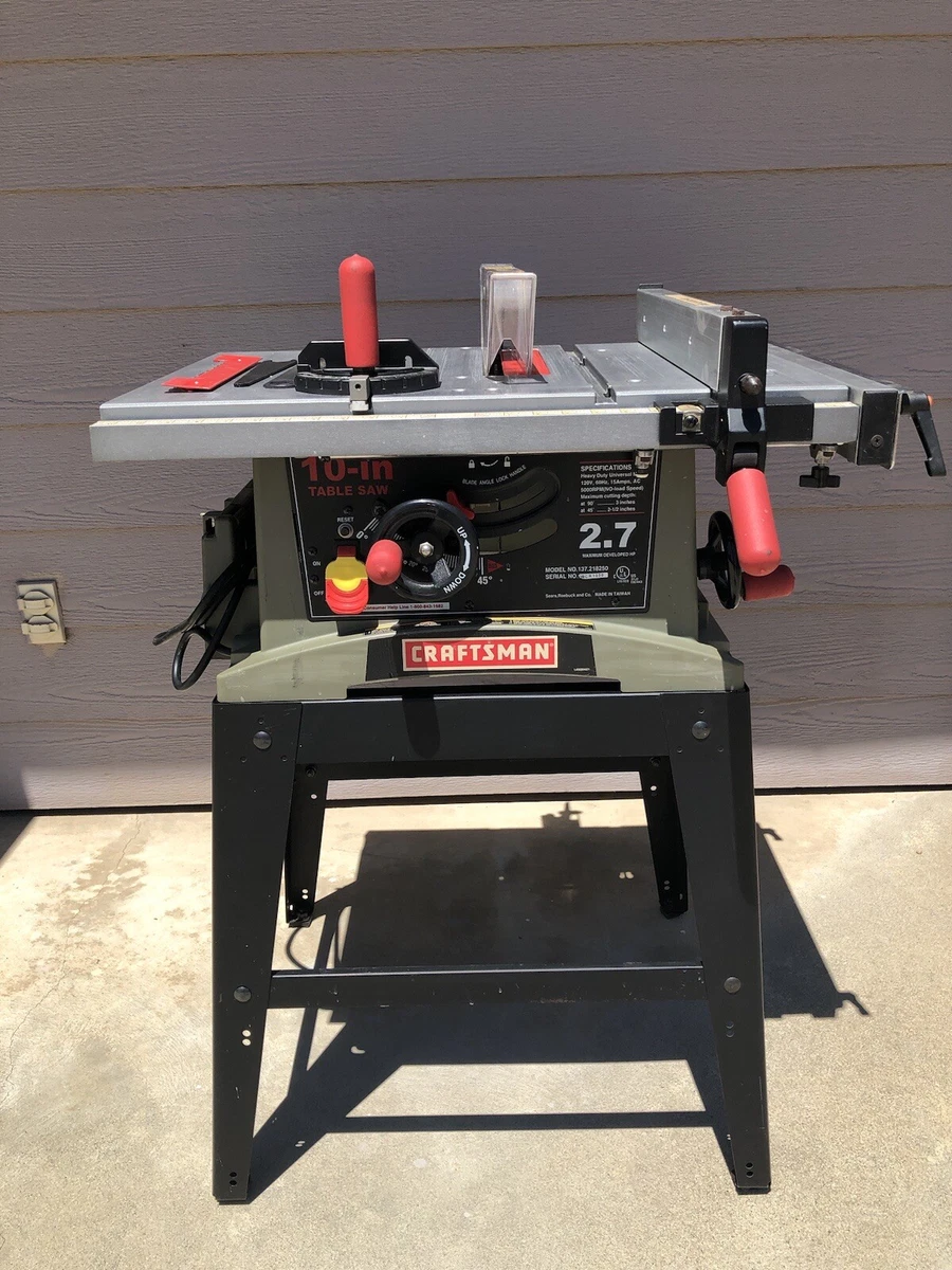New Craftsman Table Saw