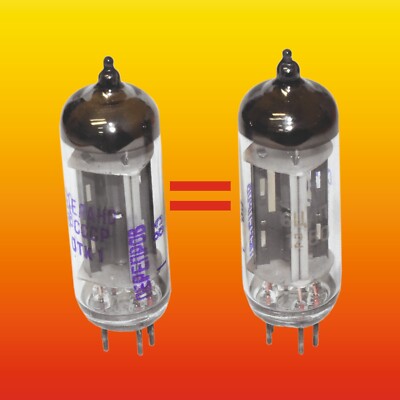 6C4P 6Ц4П STRONG MATCHED PAIR RUSSIAN RECTIFIER TUBE NOS TESTED = 6Z4 ...