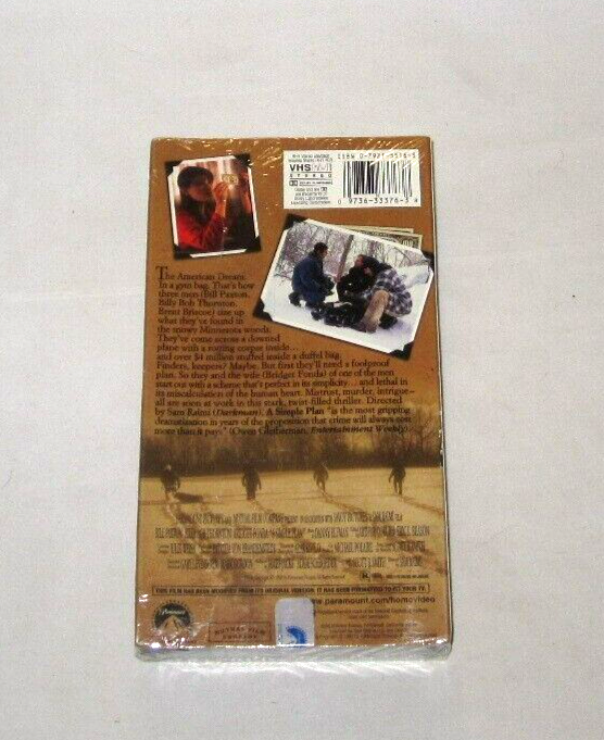 A Simple Plan (VHS, 1999, Widescreen - Paramount 35640) *Brand New ...