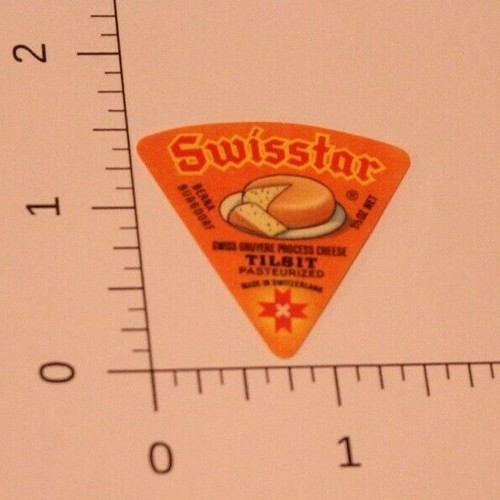 Vintage Swiss Star Triangle Tilbit Cheese Label | eBay