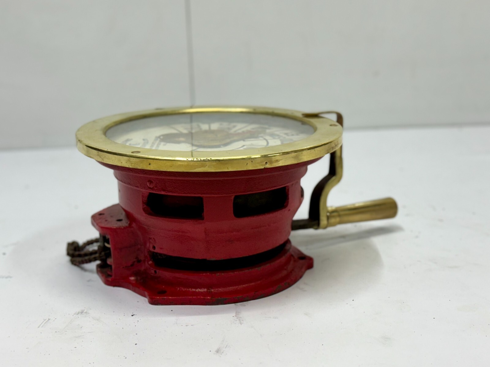 Original Brass Iron Chadburns Liverpool Ltd. London Ship Wall Telegraph ...