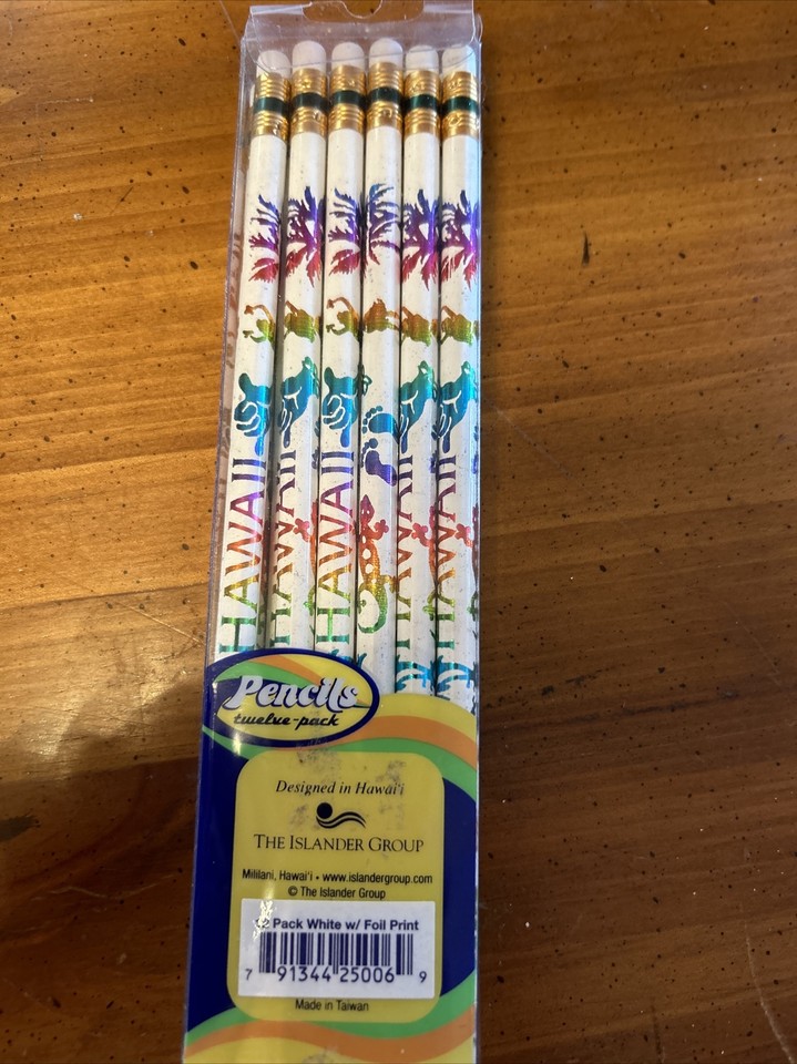 Hawaiian Aloha Pencil Set Of 12 New In Package | eBay