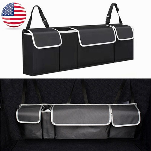 Car Boot Organiser Back Seat Hanger Tidy Storage Bag Pocket Large ...
