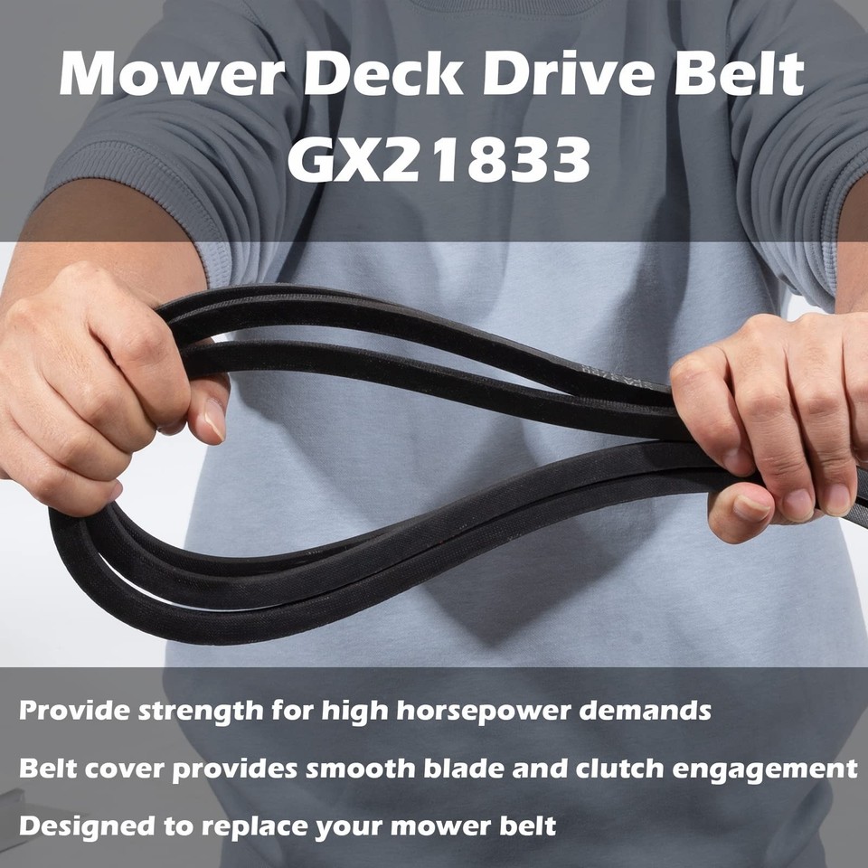 Lawn Mower 48" Deck Drive Belt for John Deere GX21833 GX20571 D140 D150 ...
