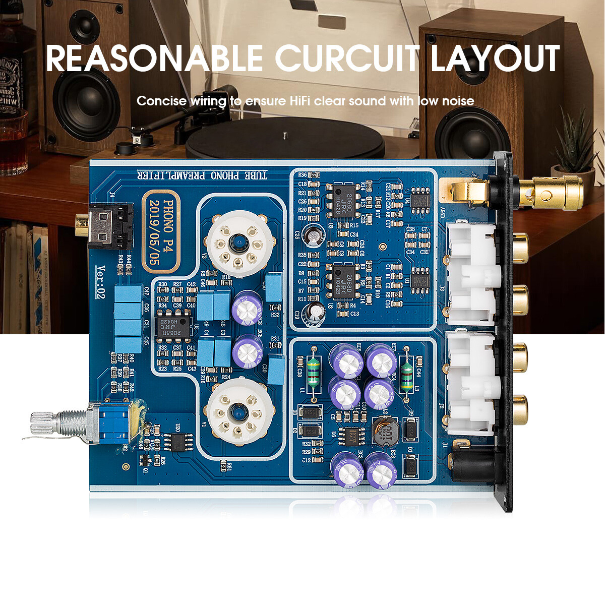 Douk Audio T3 Pro Mm Phono Stage Preamp Mini Stereo Vacuum Tube ...