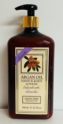 Olive Tree Products ~ Lavender & Argan Oil Hand & Body Lotion 23.3 fl ...