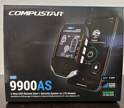 Compustar CSX9900AS 2-Way CSX Remote Start Security Car Alarm w/ Drone ...