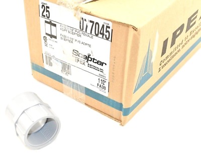 (1) - Scepter 1 1/2" Female PVC Adapter FA30 - 077045 - 1.5" Gray ...