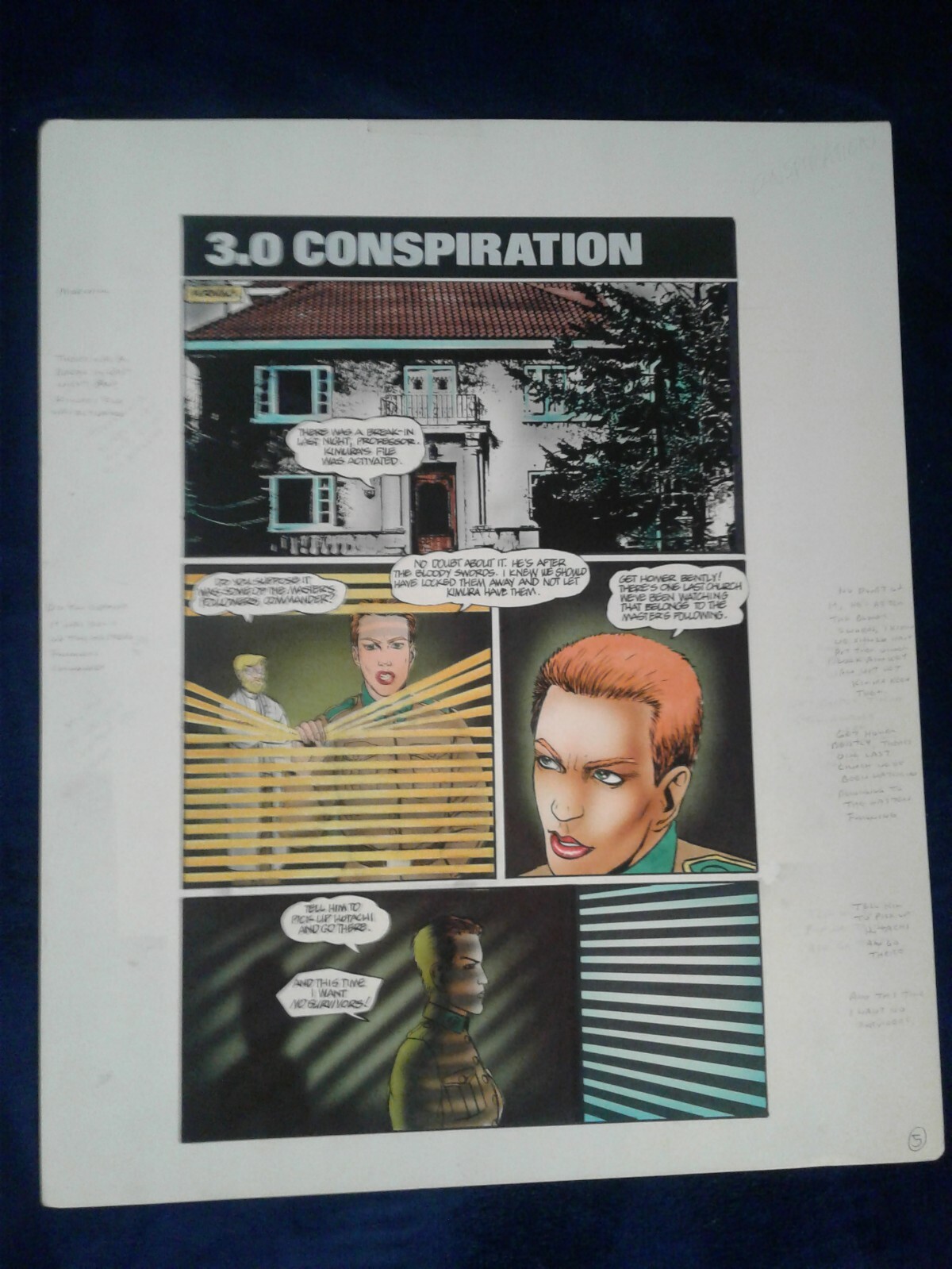 Patrick McEown SAMURAI 3 pg 5 FAMOUS GRENDEL ARTIST -AIRCEL 1987- VELVET BLACK | eBay