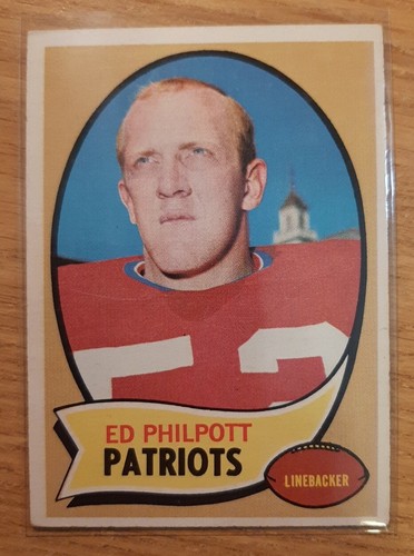 1970 TOPPS ED PHILPOTT ROOKIE #138 BOSTON PATRIOTS | eBay