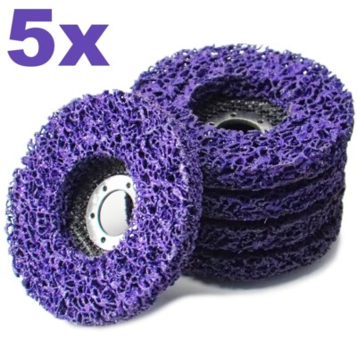 5 x Rostio CSD Scheibe Lila CBS Grob-Reinigungsscheibe 125mm ...