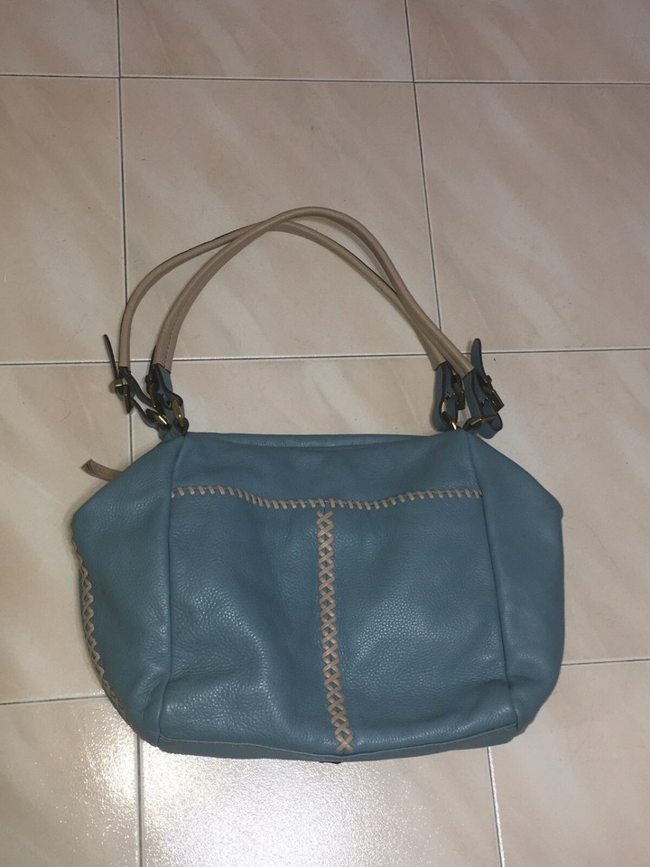 Or Yany Large Satchel/Shoulder Bag Turquoise With Dust Bag | eBay