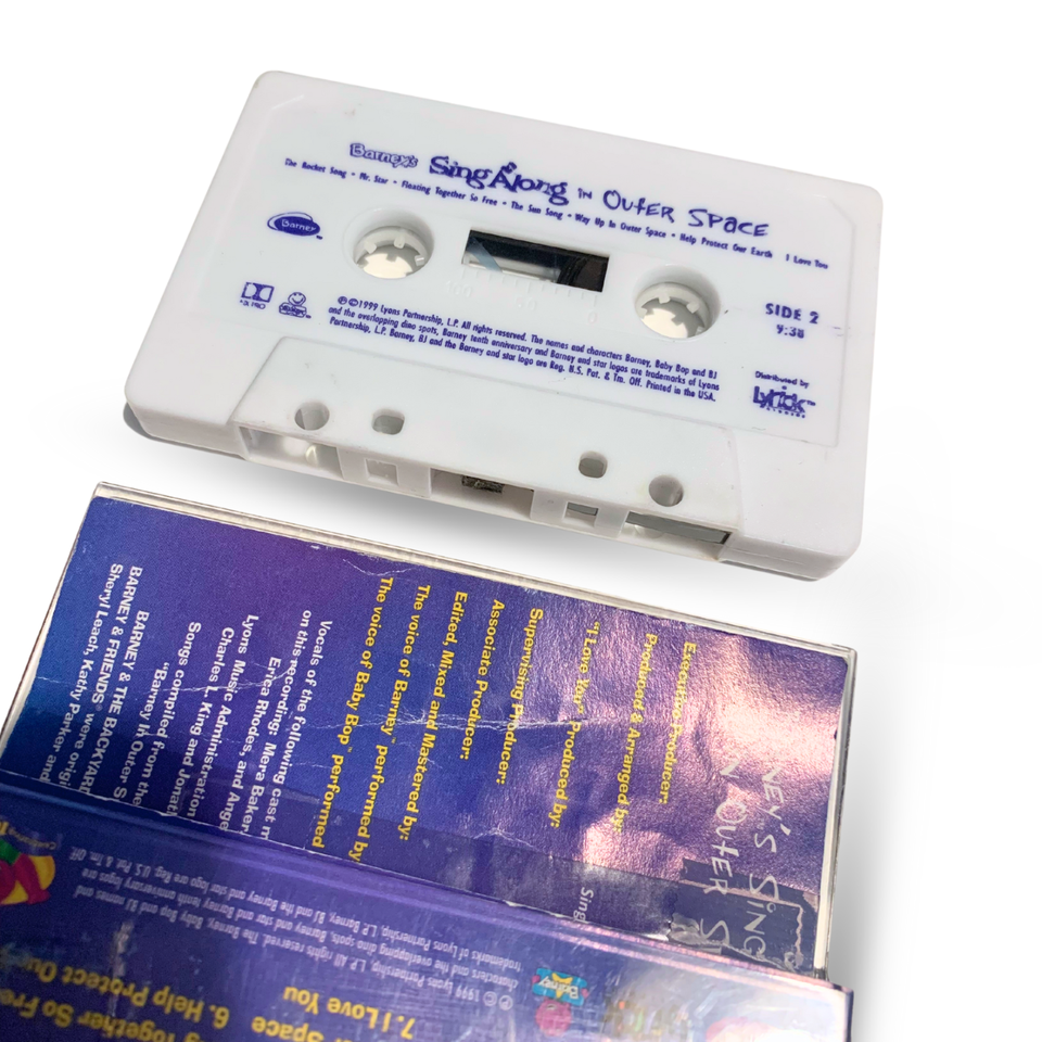 Barney's Sing Along In Outer Space 1999 Cassette - RARE HTF - READ ...
