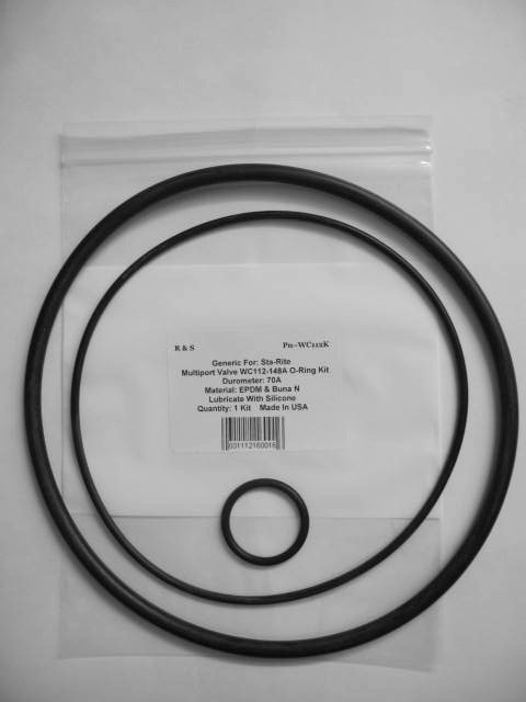 Sta-Rite Multi-port Valve WC112-148A O-Ring Kit /R&S WC112K / EPDM ...
