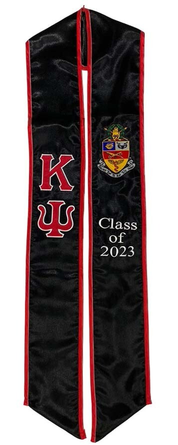 Kappa Psi (Black) Class of 2025 Graduation Stole Sash | eBay