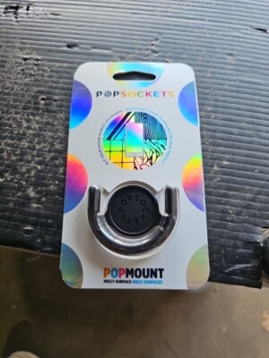 PopSockets PopMount: Multi-Surface Mount - PopSockets PopGrip - Black ...