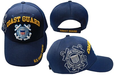 Official Coast Guard Licensed USCG Emblem w/ shadow Cap HAT | eBay