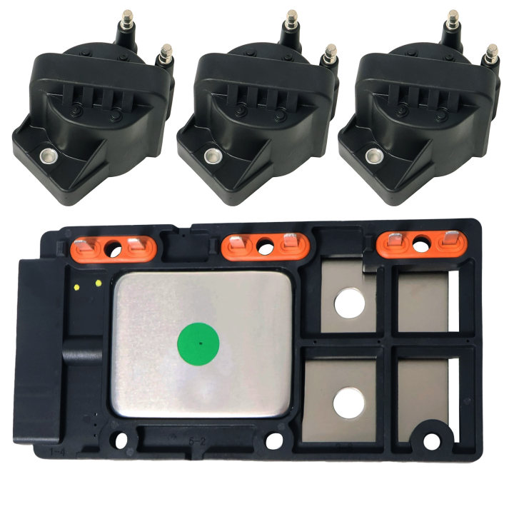 Ignition Control Module w/ 3 Ignition Coil For Buick Chevy Oldsmobile ...