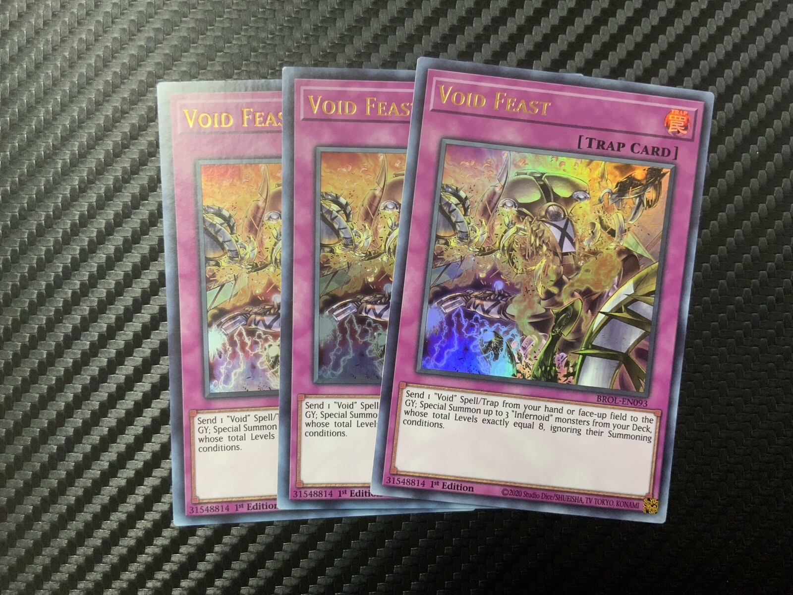 Yugioh x3 Void Feast BROL-EN093 Ultra Rare 1st Edition NM | eBay