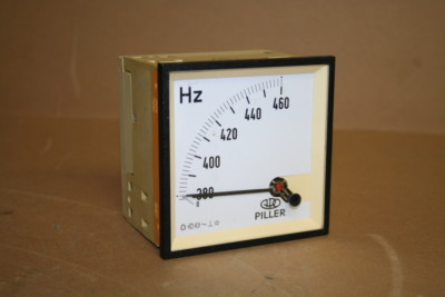 Frequency meter, hertz meter 380-450 Hz range, panel mount, Piller | eBay