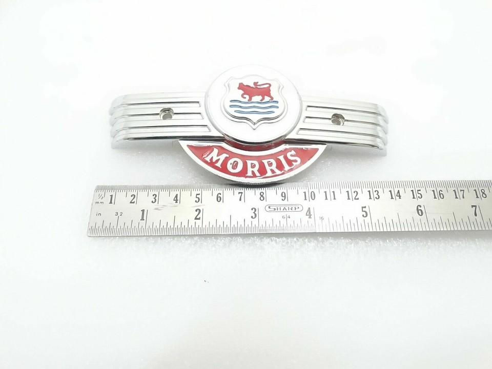 Vintage Morris Car Diggy Chrome PLASTIC Badge/Logo/Emblem | eBay UK