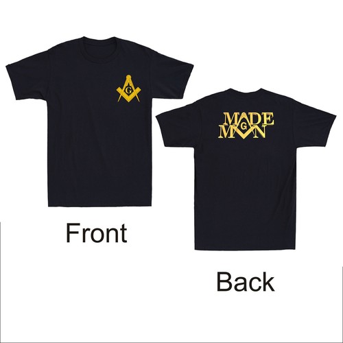 Masonic Chest Logo Made Man Square And Compass Freemason Vintage Men's ...