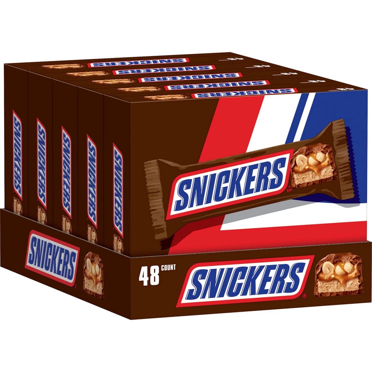 Snickers Single Bar Chocolate Candy, 48 bars of 1.86oz each | eBay
