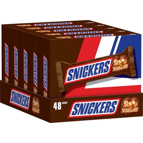 Snickers Single Bar Chocolate Candy, 48 bars of 1.86oz each | eBay
